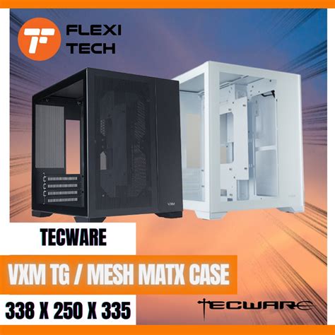 Flexi Tech Tecware Vxm Tg Mesh Front Panel Matx Gaming Pc Desktop