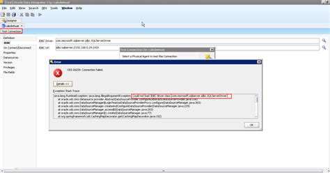 Unable To Connect To Ms Sql Server Using Odi 11g Oracle Forums