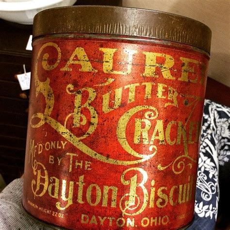 Custom Character Work On Vintage Cracker Tin