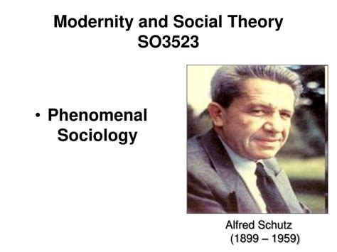 Ppt Modernity And Social Theory So3523 Powerpoint Presentation Free