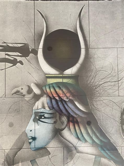 Vintage Paul Wunderlich Aida Lithograph For Metropolitan Opera 1978