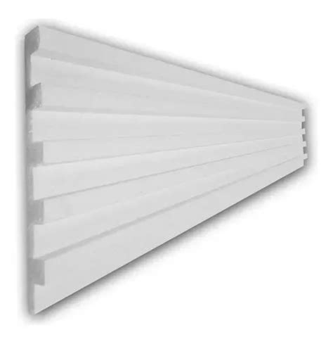 Lambril Lambri Isopor Painel Ripado Rodameio 40placa 30cmx1m