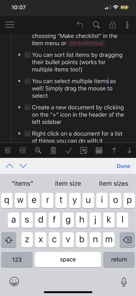 Kick But Dark Keyboard For Ios 🌟features Dynalist Forum