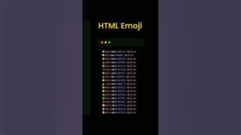 Html Emojis 😀😃html Html5 Htmltutorial Coding Youtube