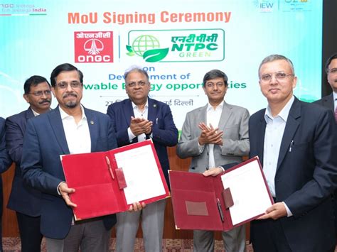 Oil And Natural Gas Corporation Ltd News Ongc Inks Mou With Ntpc Green