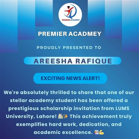 areesha rafique on linkedin achievement nop lums gratitude premieracademy academicexcellence
