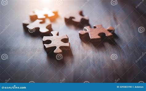 Problem Solving And Puzzle Pieces Featuring Symbols Like Interconnected Puzzle Pieces A