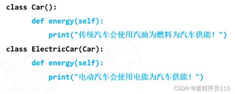 青少年python系列 42面向对象 继承pythonc10类的继承 Electriccar继承car Csdn博客