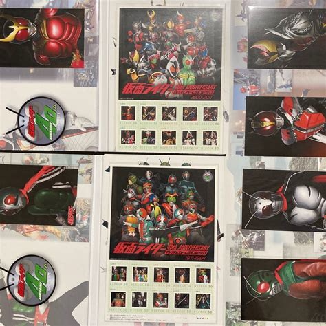 Yahooオークション 切手set フレーム 仮面ライダー 40周年 プレミア