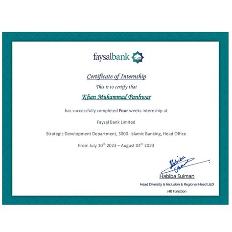 Khan Muhammad Panhwar On Linkedin Internshipexperience