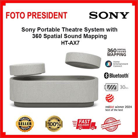 Sony HT AX7 Portable Theatre System With 360 Spatial Sound Mapping