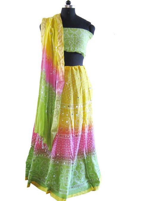 Lot Of 5 Rajasthani Ghagra Choli Dress Etsy