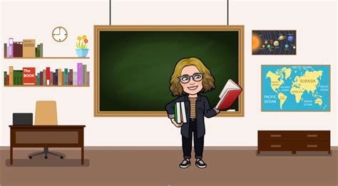 Bitmoji Classroom Desk