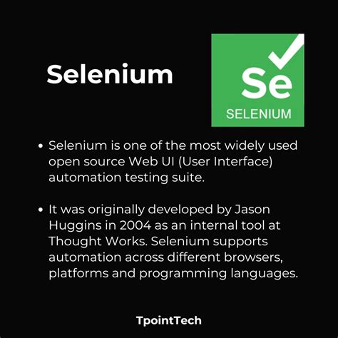 Tpoint Tech On Linkedin Selenium Programming Tpointtech