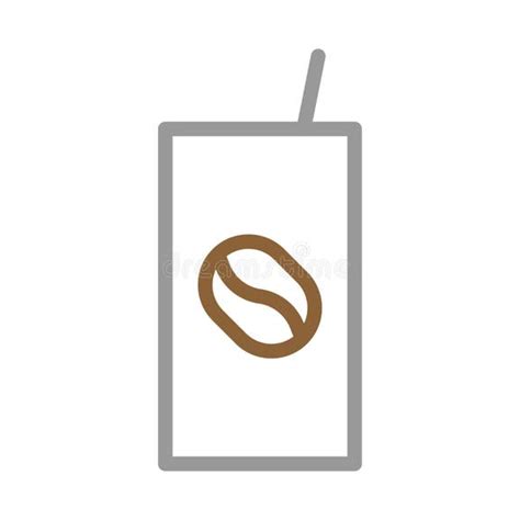 Coffee Bean On A Cup With Straw Concept Of Coffee To Go Takeaway And