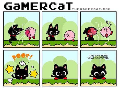 Gamercat Kirby By Celesse On Deviantart Gamer Cat Video Games