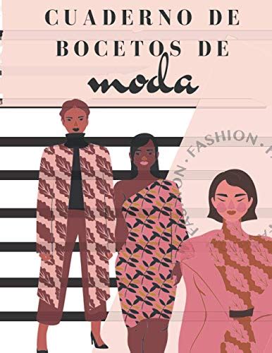 Cuaderno De Bocetos De Moda 240 Figuras Plantilla De Maniquíes Para