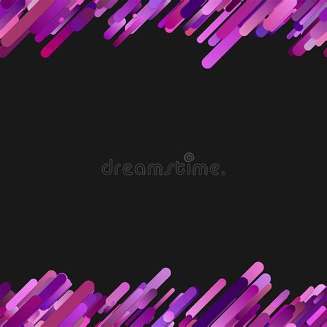 Purple Trendy Gradient Background With Seamless Diagonal Rounded Stripe Pattern Stock Vector