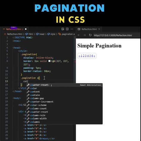 Pagination In Css 🚀🔥 Css Html Javascript Webdesign Programming Coding Webdevelopment
