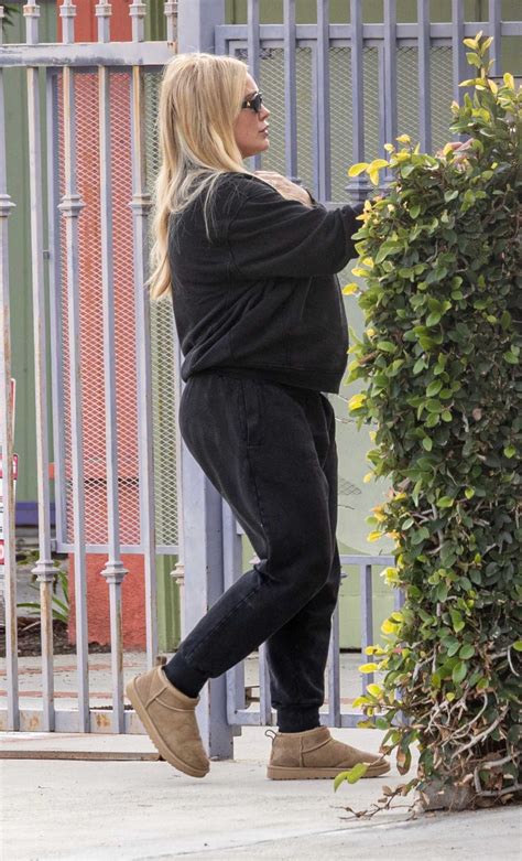 Hilary Duff In A Black Sweatsuit Was Seen Out In Los Angeles 02072024
