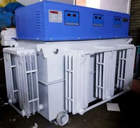 Power Technology 125kva Three Phase Oil Cooled Servo Voltage Stabilizer