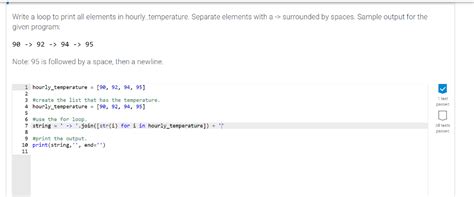 Solved Write A Loop To Print All Elements In