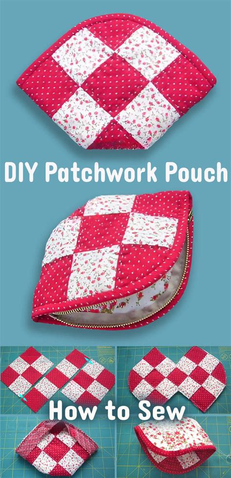 Patchwork Zipper Pouch Tutorial ~ Diy Tutorial Ideas