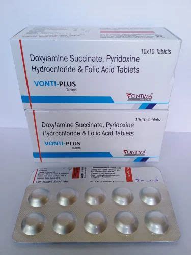 Vonti Plus Doxylamine Pyridoxine Folic Acid Tablets For Clinic 20 Mg At ₹ 750 Box In Lucknow