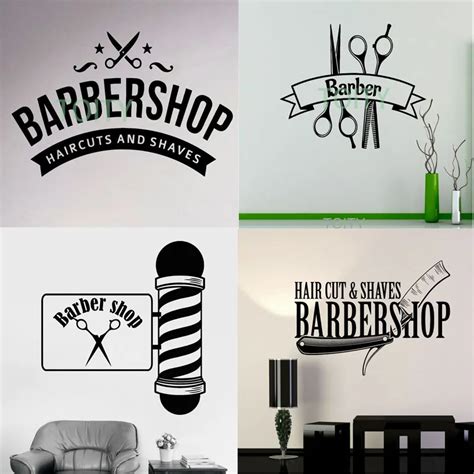 Barber Barbershop Hair Salon Hairdresser Wall Stickers Vinyl Decal Sexy