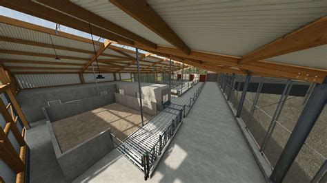 FS25 Large Cowshed With Robot Or Without Robot V1 2 Farming