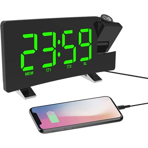 Radio Reloj De Proyección Reloj Despertador De Proyección De Techo De