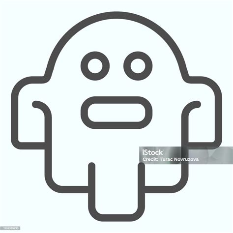 고스트 라인 아이콘입니다 무서운 밤 공포 괴물 죽은 영혼의 정신 할로윈 벡터 디자인 개념 흰색 배경에 윤곽 스타일 그림 웹 및