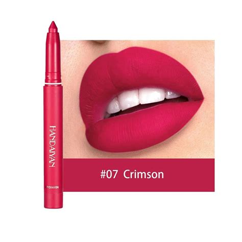 Waterproof Cherry Red Matte Lipstick Lip Liner Set Kimlud