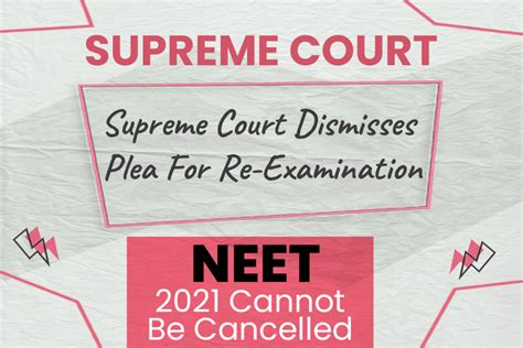 SC Dismisses Plea For Re Examination NEET Cannot Be Cancelled