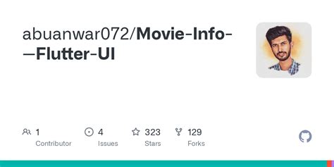 GitHub Abuanwar Movie Info Flutter UI