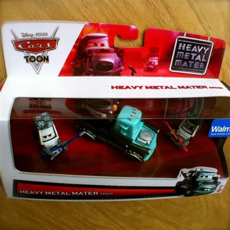 Disney Pixar Cars Toon Heavy Metal Mater Eddie And Rocky 3 Pack Tall