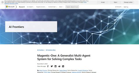 Magentic One Multi Agent System For Complex Tasks Aitoolnet