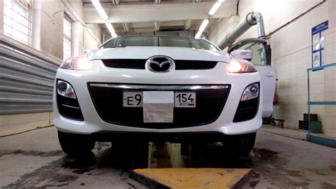 Дальний в полнакала на Mazda CX-7 - YouTube
