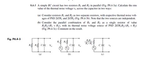 Solved A Simple RC Circuit Has Two Resistors Ri And R Chegg Com