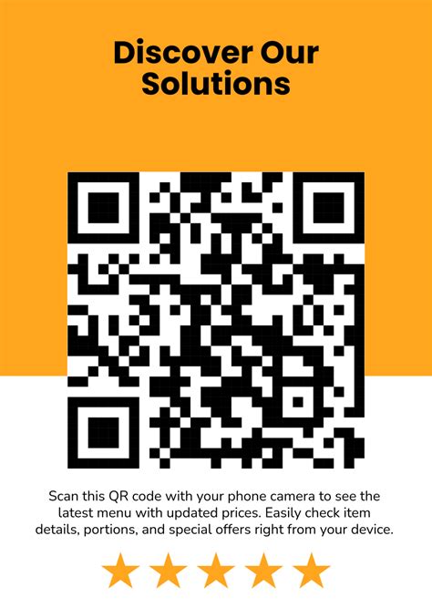 Free Qr Code Menu Templates Editable And Printable
