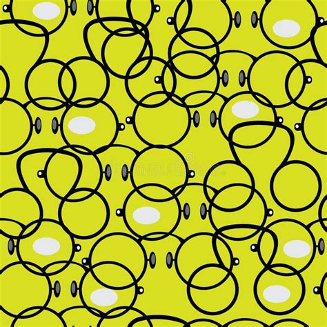 Seamless Pattern Retro Glasses Stock Vector Illustration Of
