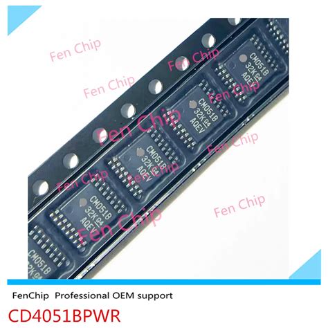 10pcs Original Cd4051bpwr Marking Cm051b Cd4051 Ic Mux 8 1 240ohm Tssop