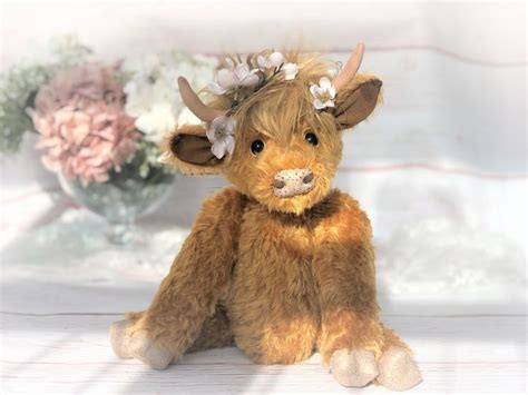 Made To Order Highland Cow Blossom Scottish Highland Coo Artist