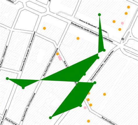 Geojson Build A Polygon Based On Point Feature Stack Overflow