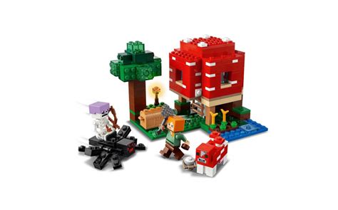 LEGO 21179 Minecraft Het Paddenstoelenhuis Speelset met Mooshroom ...