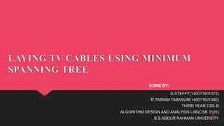 Minimum Spanning Tree PPTX