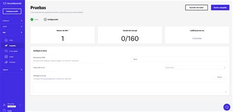 Interfaz De La Campaña Sms En Acumbamail Guía Básica 2025