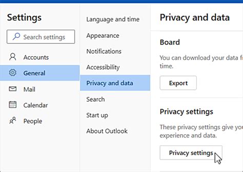 Access Your Account Privacy Settings Microsoft Support