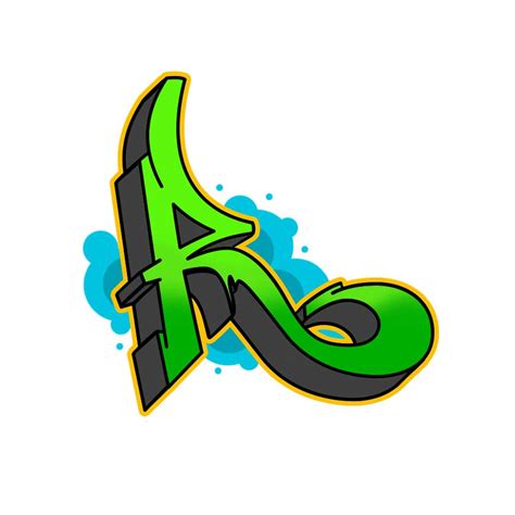 Letter R Graffiti