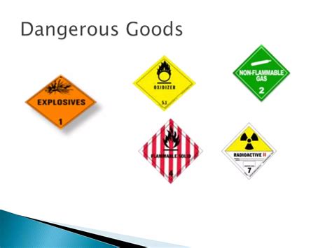 Dangerous Goods Presentation Pptx Chemistry Science